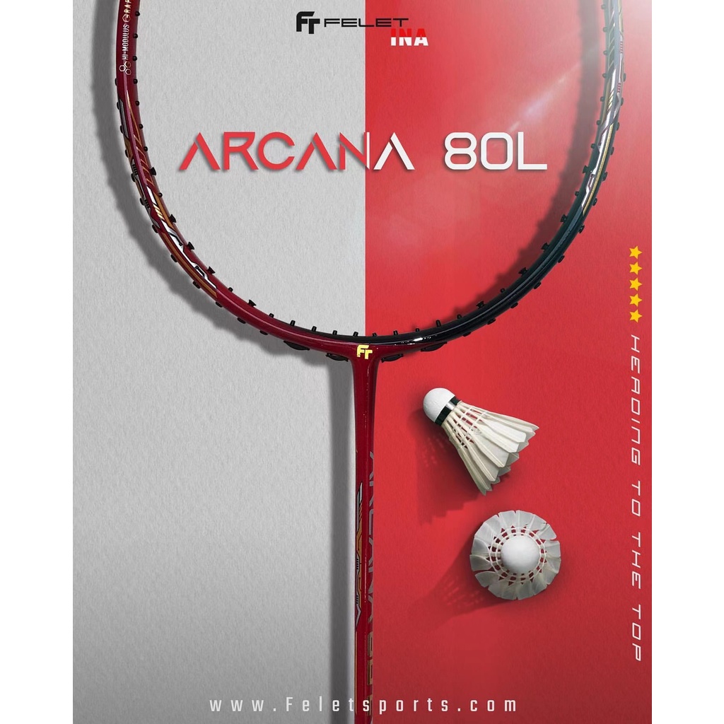 Felet Original Badminton Racket Arcana 80L [Free String & Grip ...