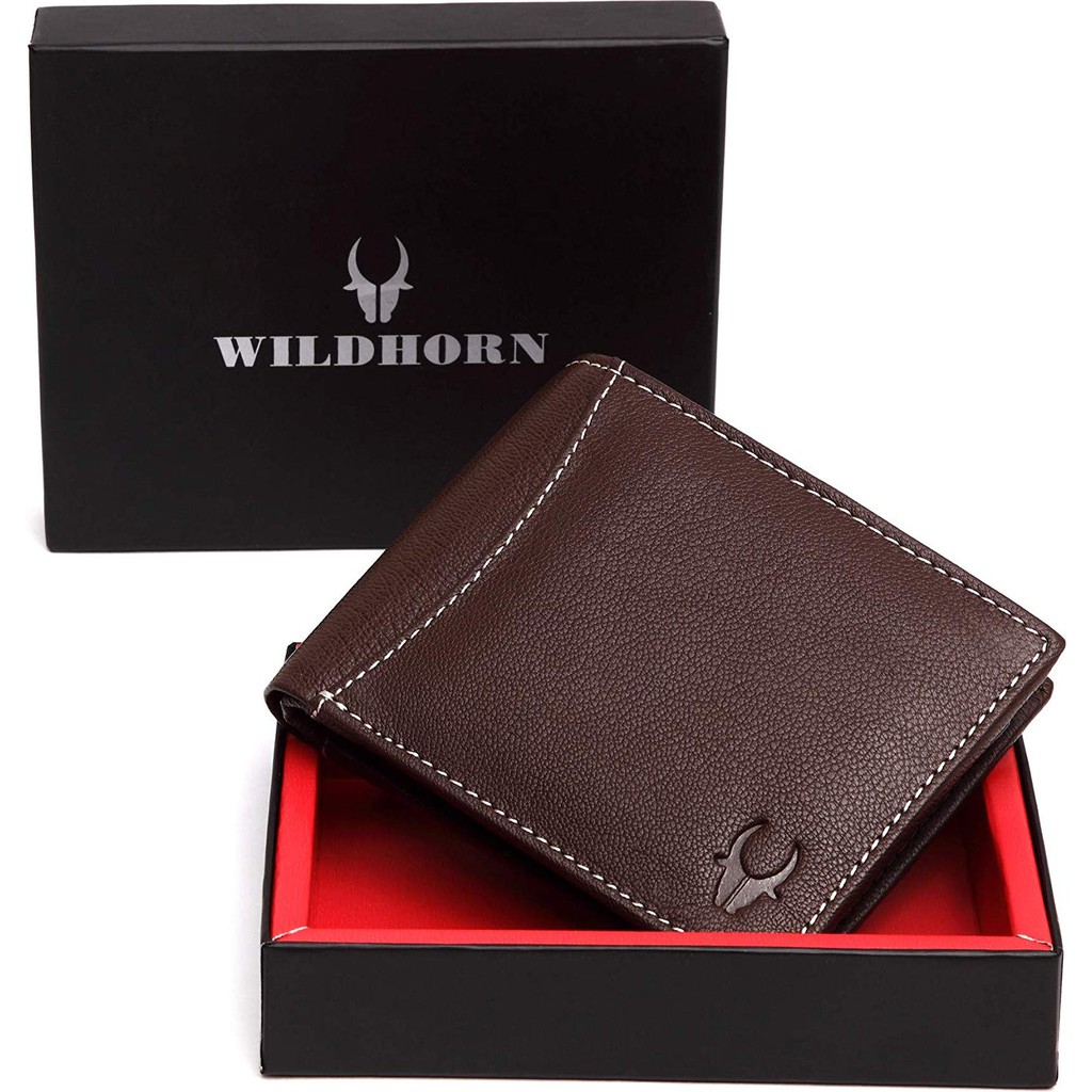 WildHorn Men's Wallet (Genuine leather & RFID protected) | Shopee Malaysia