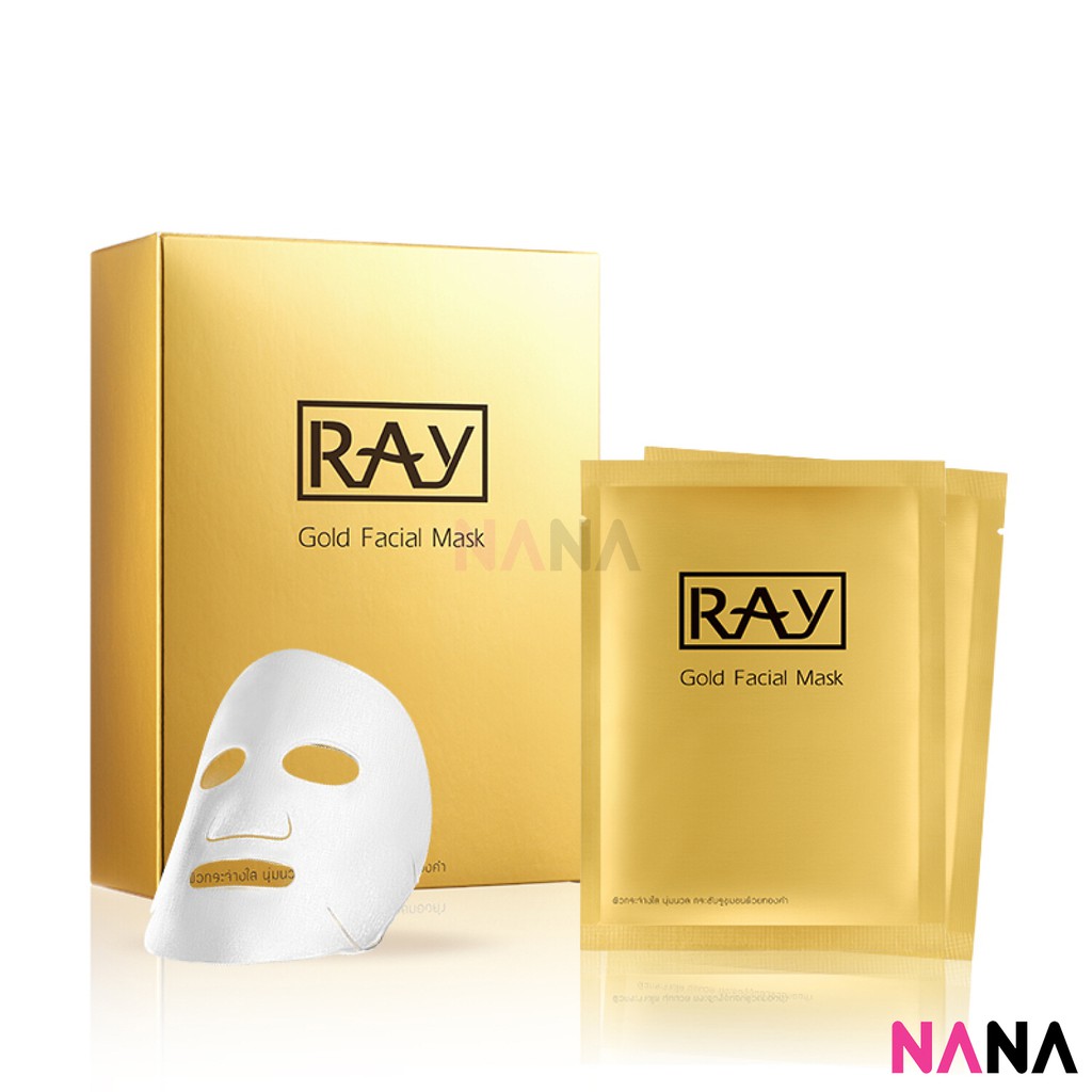 Ray Facial Silk Mask - Gold (10 Sheets) | Shopee Malaysia