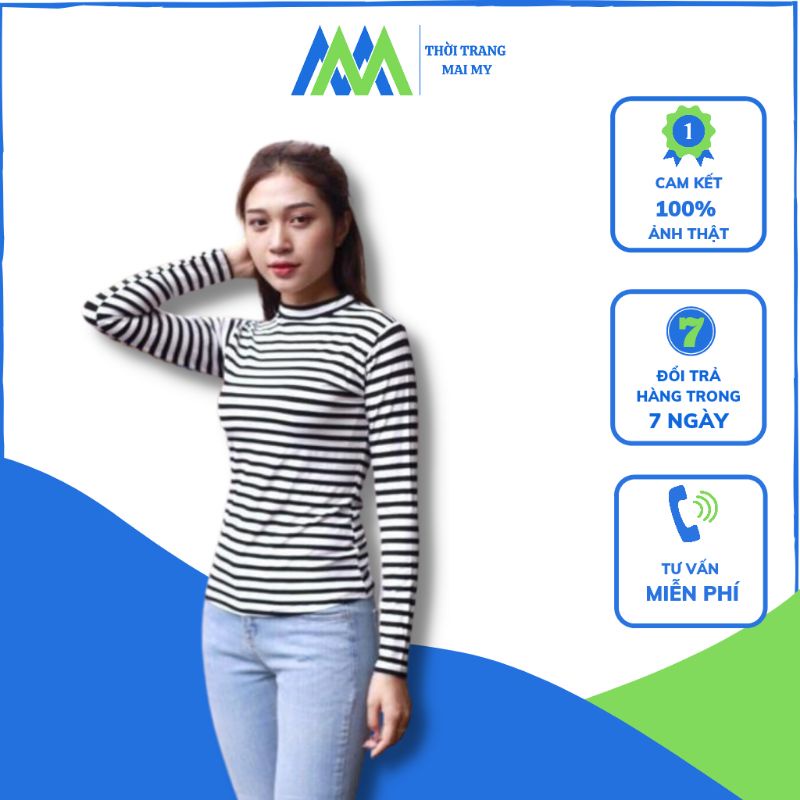 Super beautiful women's striped thermal shirt (with real photos ...