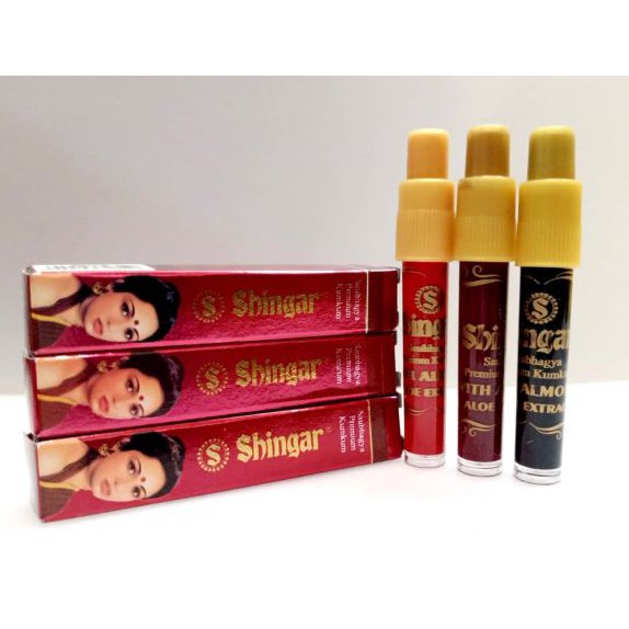 Shingar Kumkum Liquid Pottu / Thanni Pottu - Red/Merun/Balck/Yellow ...