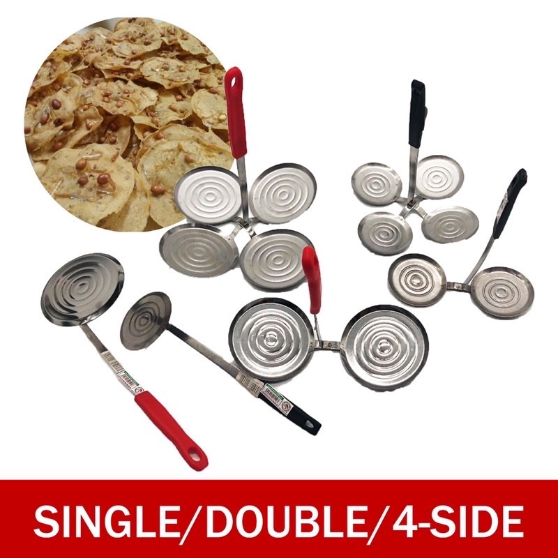 HORSE Acuan Rempeyek Kuih Peyek Stainless Steel Double 4 Side Rempeyek ...