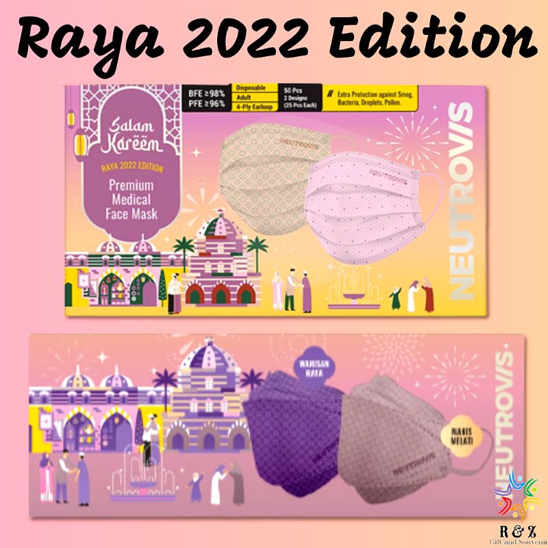 Neutrovis Raya Limited Edition Medical Face Mask / Neutrovis Hari Raya ...
