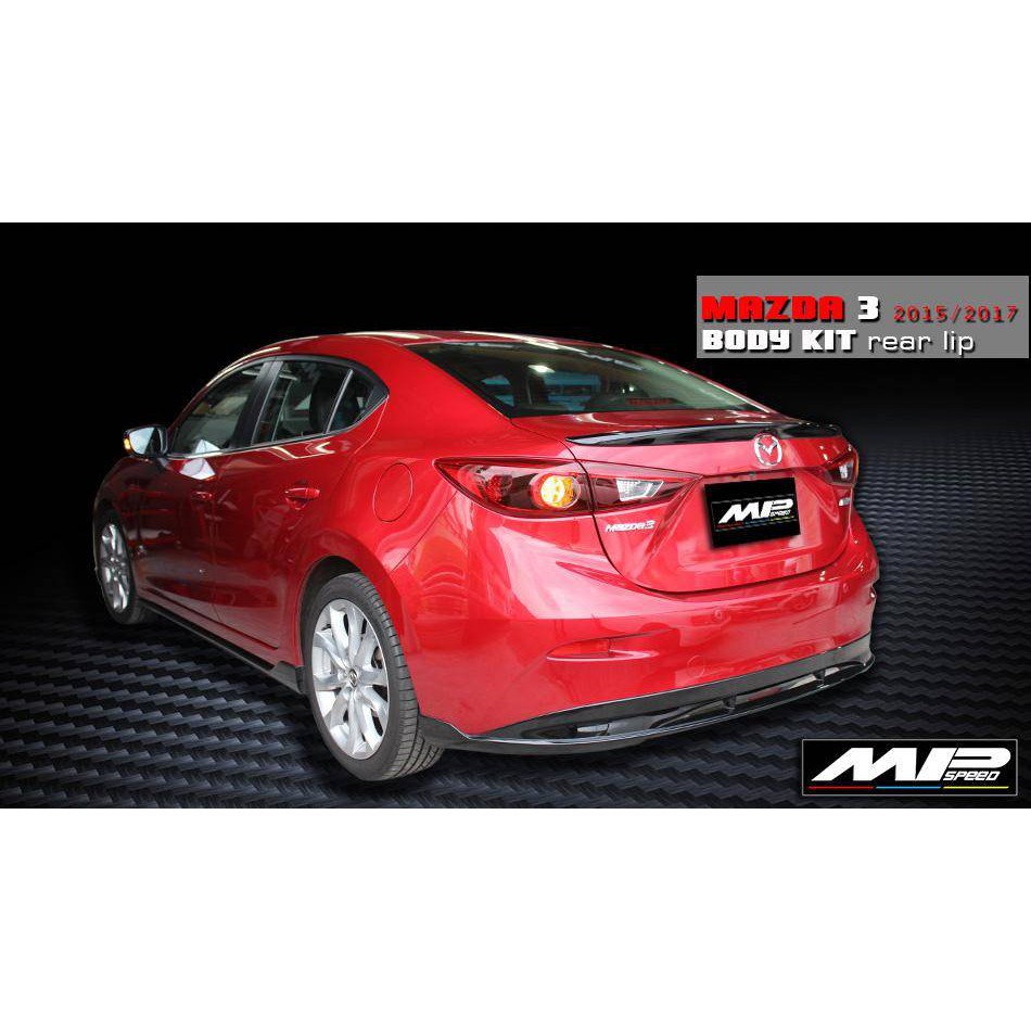 Mazda 3 Sedan 2013 2014 2015 skyactiv MZ rear bumper diffuser skirt lip ...