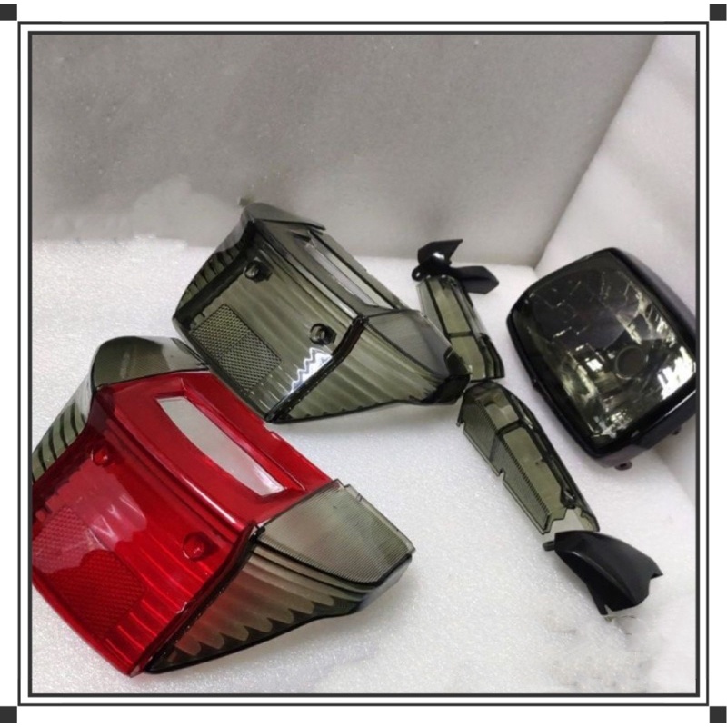 Head lamp signal cover tail lamp lampu depan set (tinted) honda ex5 high power ex5 dream ex5 ...