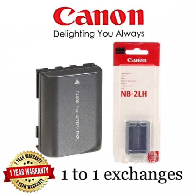 Canon NB-2LH Battery original canon EOS DSLR & HV camcorder series 350D,400D | Shopee Malaysia