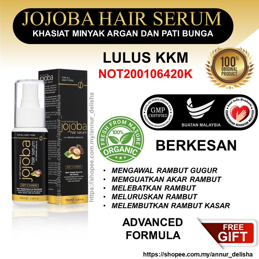 [LULUS KKM] Shampoo Set Rawatan Rambut Berkesan Original HSF Naturals ...