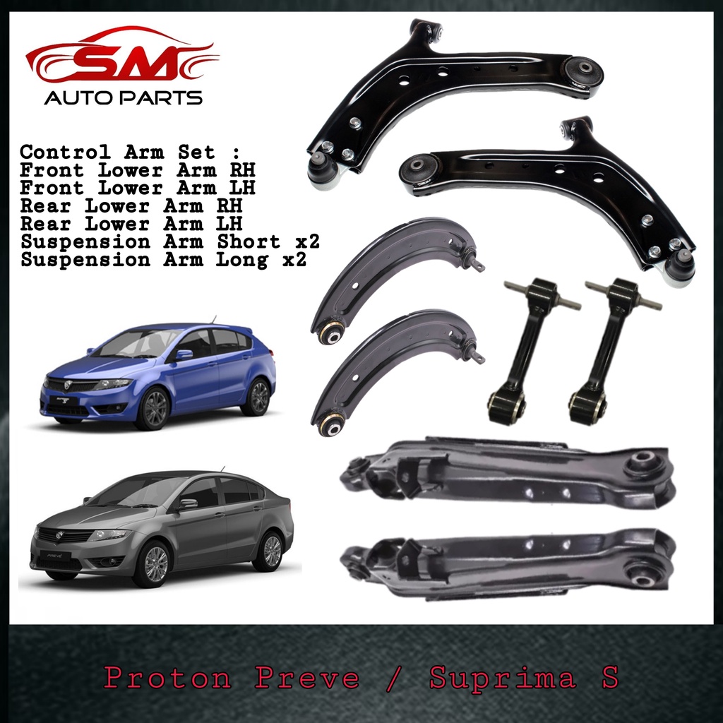 SM Control Arm Set - Proton Preve Suprima S ( Lower Arm Suspension Arm ...