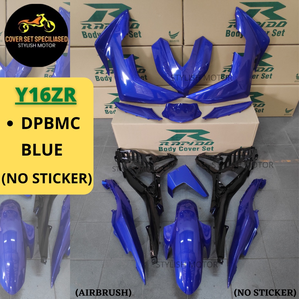 (NO STICKER/AIRBRUSH) RAPIDO COVER SET Y16ZR DPBMC BLUE/MOVISTAR/MX ...