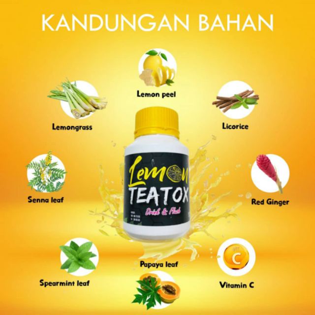 Tea o lemon (lemon teatox) | Shopee Malaysia