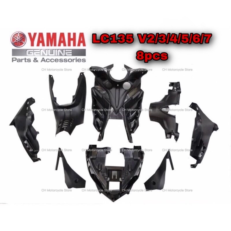 HLY Original Yamaha LC135 V2 V3 V4 V5 V6 V7 Inner Cover Set Coverset Matt 100% Hong Leong ...