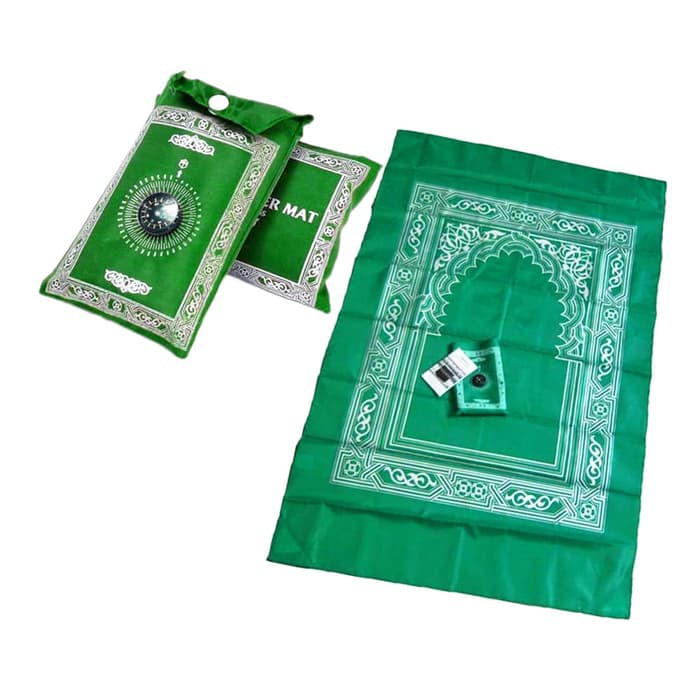 Folding Prayer Mat & Waterproof Compass Bag - Outdoor travel Hajj ...