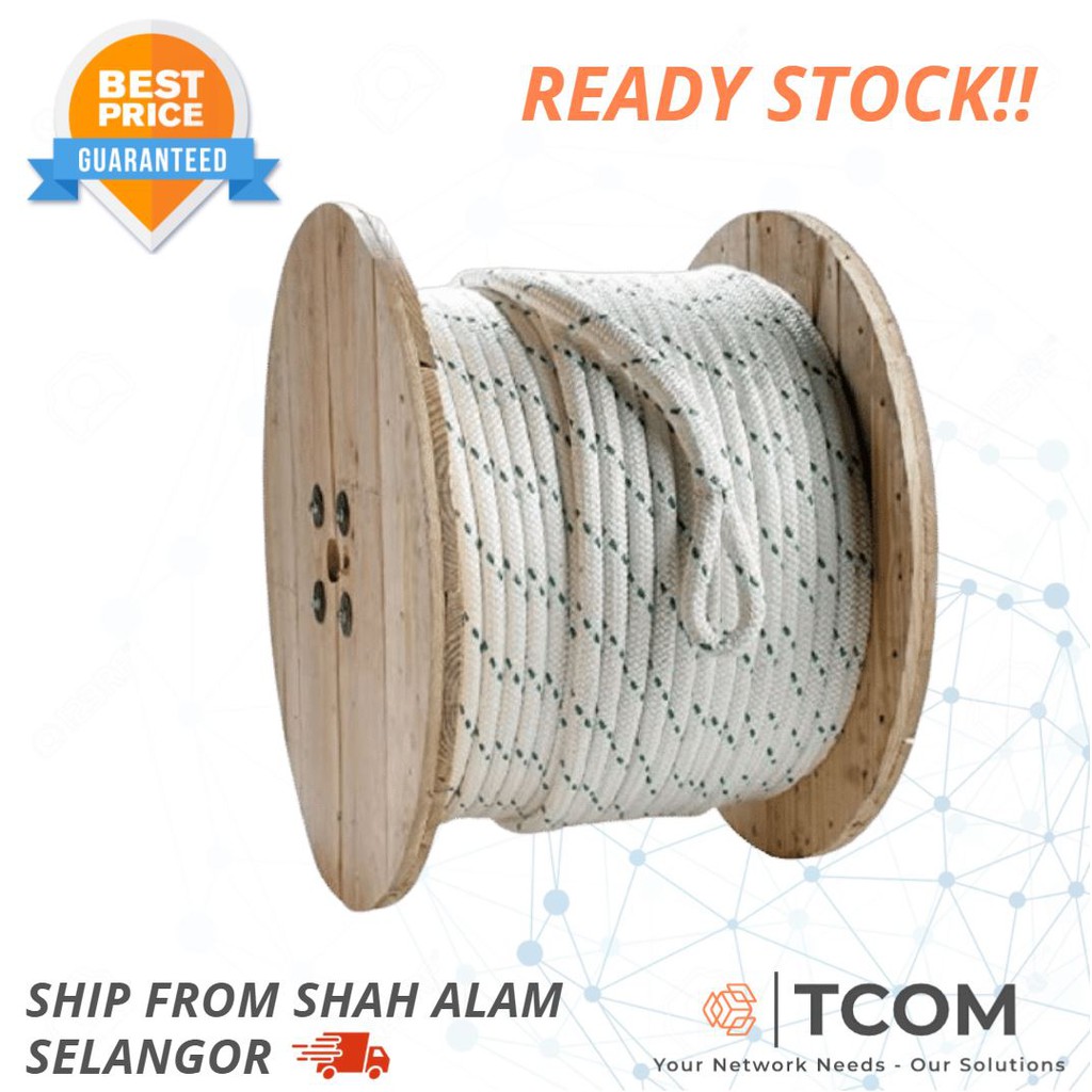 Pulling rope Anchorage Line Low stretch kernmantle rope, made of 12mm ...