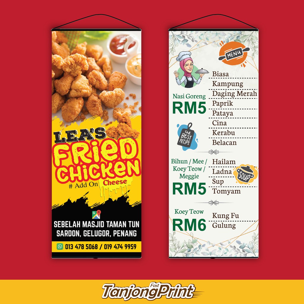 Bunting Printing | Bunting Majlis | Bunting Produk | Bunting Makanan ...