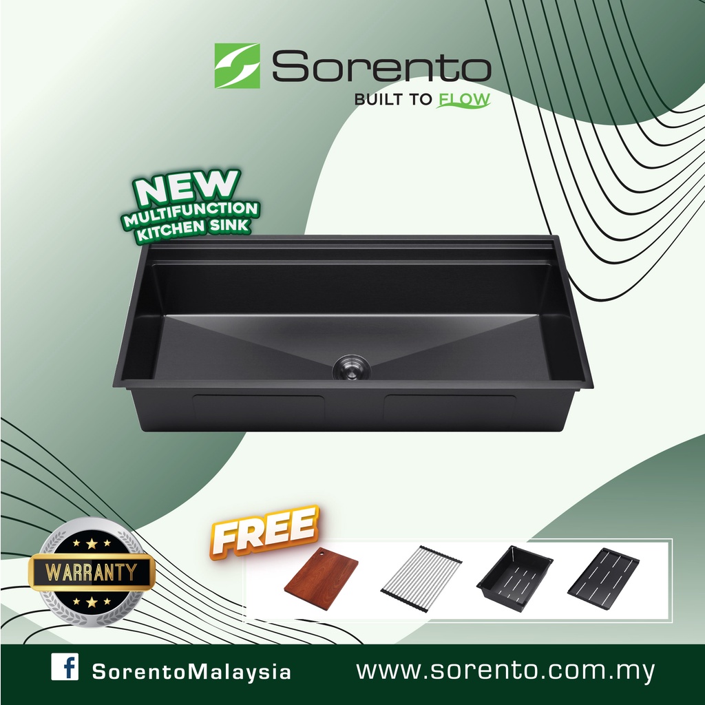 SORENTO SRTKS1248-BL Nano Satin Stainless Steel 304 Material ...