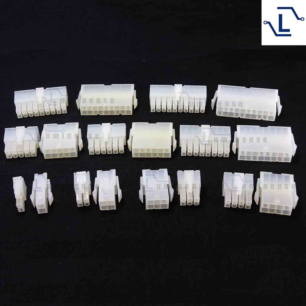 [Luminense] Molex 2 To 24 Pin Way 4.2mm Multi Plug Connector Sets Male ...