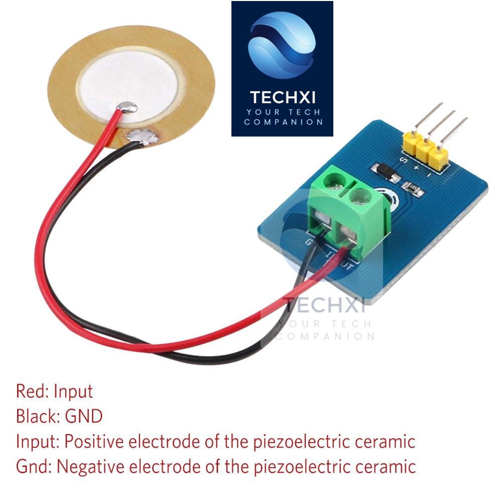 Analog Piezoelectric Ceramic Vibration Sensor Piezoelectric Electronic Building Blocks Single 
