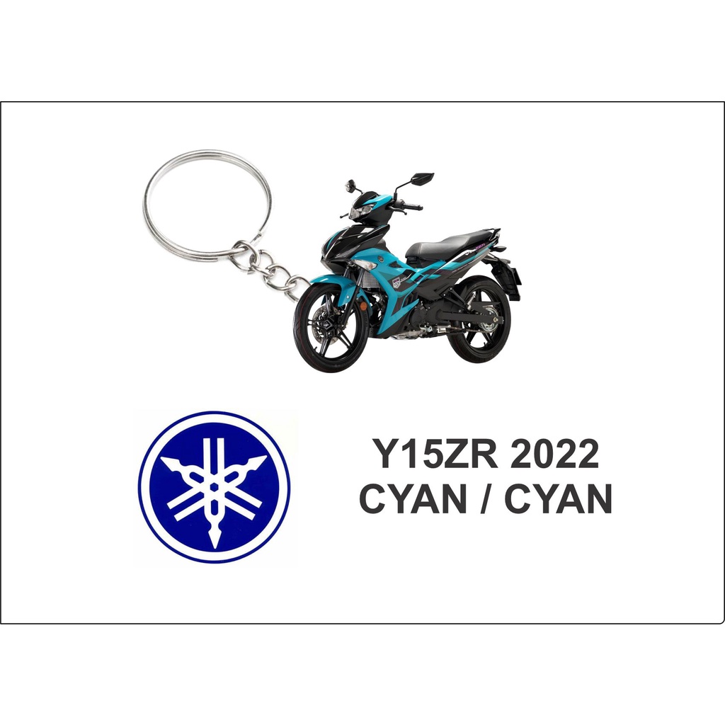 yamaha y15zr 2022 cyan cyan keychain 2d | Shopee Malaysia