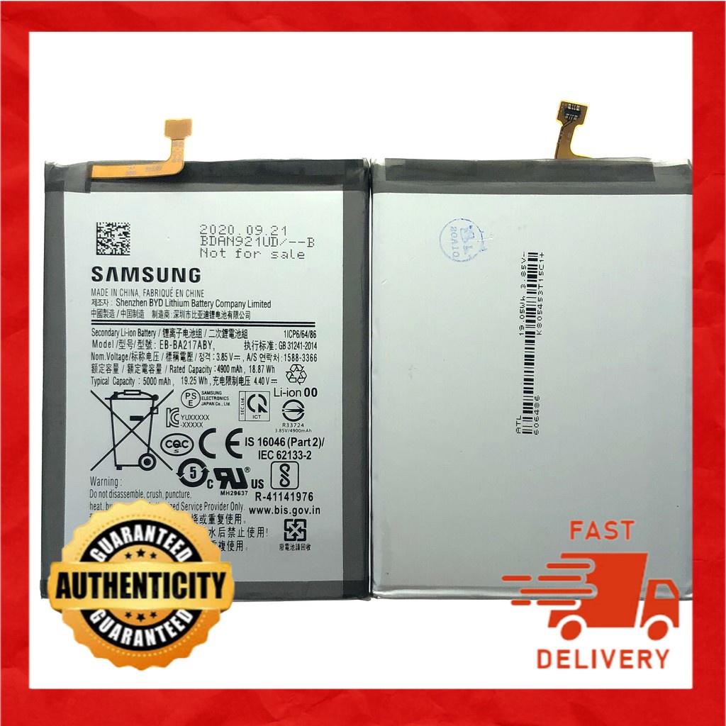 SAMSUNG A21S/A02 EB-BA217ABY BATTERY | Shopee Malaysia