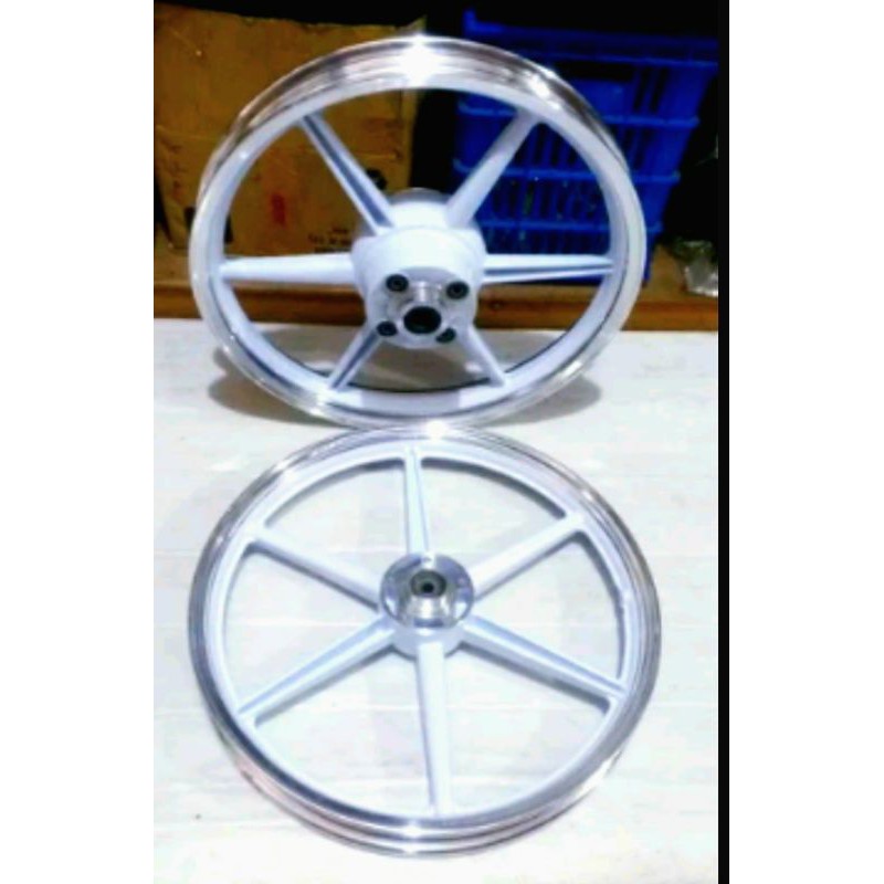 PUTIH Old Honda Tiger Straight 6 Cross Rims White 18 Ring Tilam Rims ...