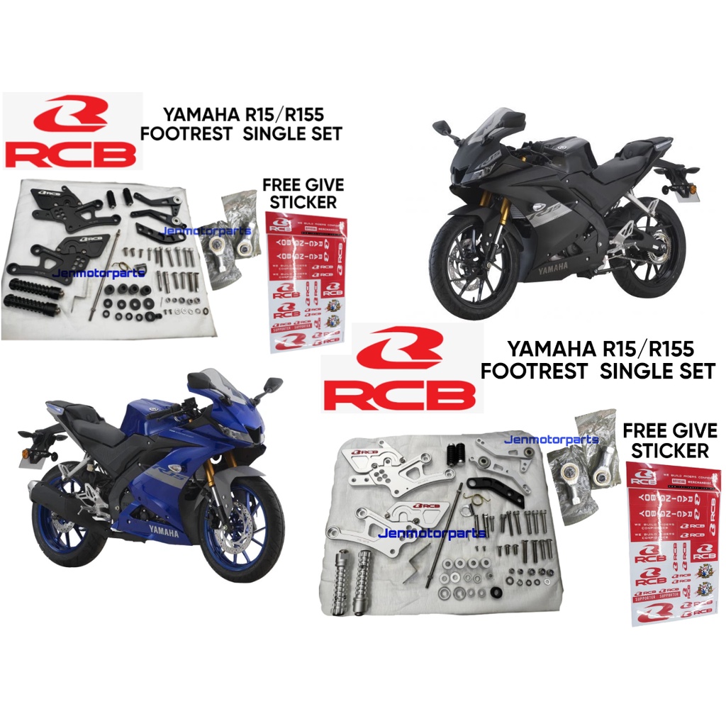 RCB FOOTREST R15 V3 R155 R15M FOOTREST SET FRONT SINGLE SET S2 PEMINJAK ...