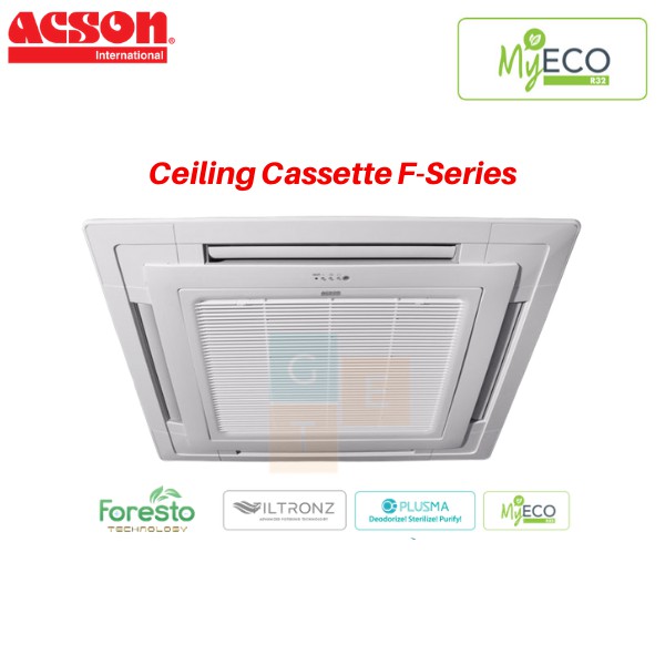 ACSON CEILING CASSETTE 2.0hp R32 NON INVERTER A3CK F SERIES A3CK20F (BUILT IN WIFI) | Shopee ...