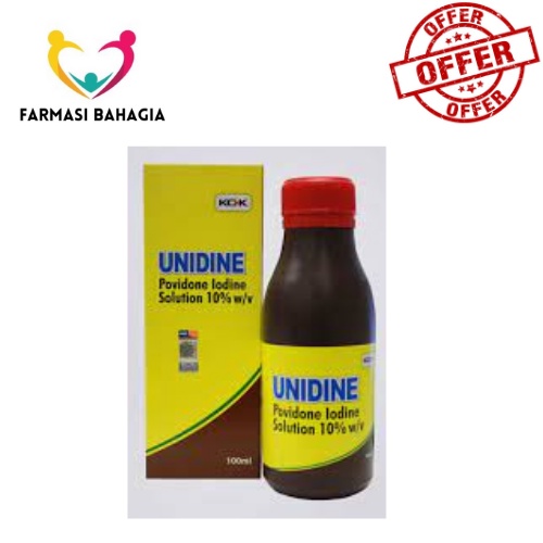 [ Exp 4/2026 ] UNIDINE POVIDONE IODINE SOLUTION 10% W/V 100ML | Shopee ...