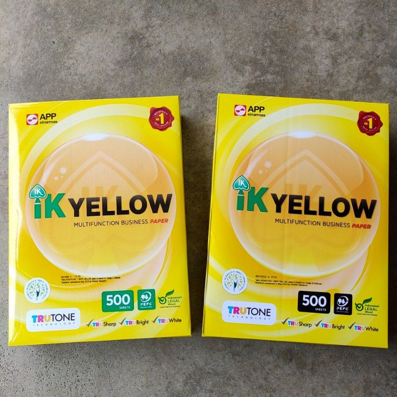 IK Yellow A4 Paper 500 Sheets 70 / 80GSM (Ream) | Shopee Malaysia