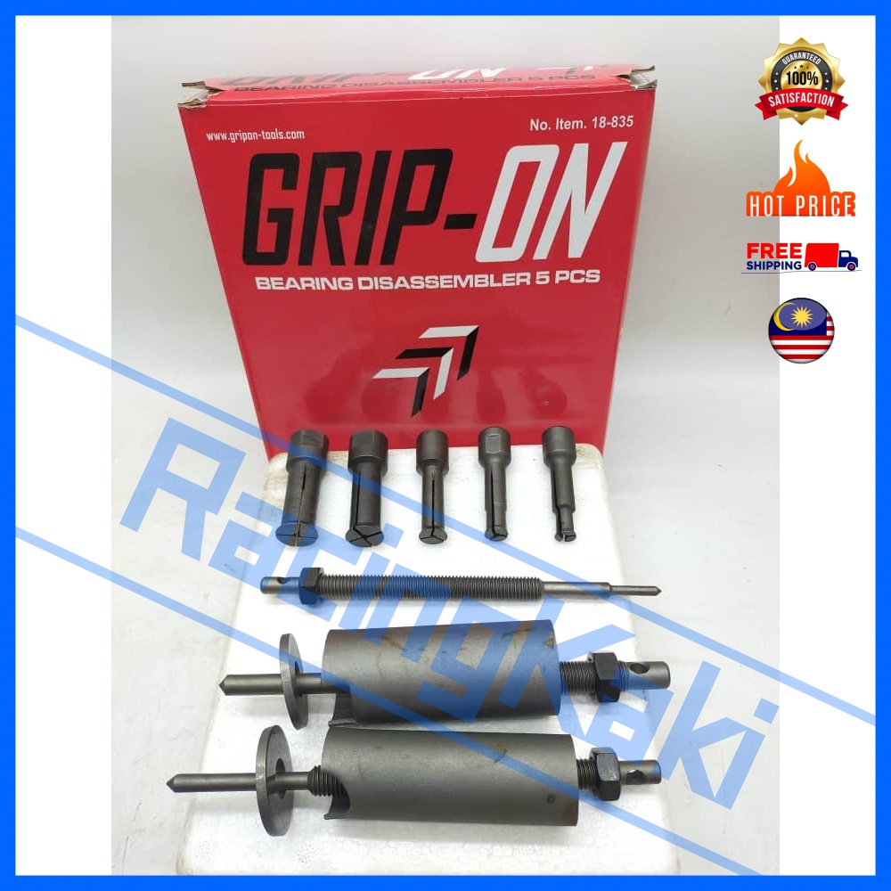 GRIP-ON Bearing Puller Removal Tool / Bearing Disassembler 5pcs ...