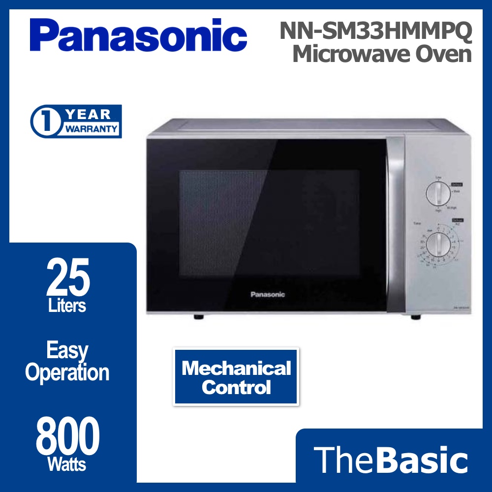 PANASONIC 25L Mechanical Control 800w Microwave Oven (NN-SM33HMMPQ/NN ...