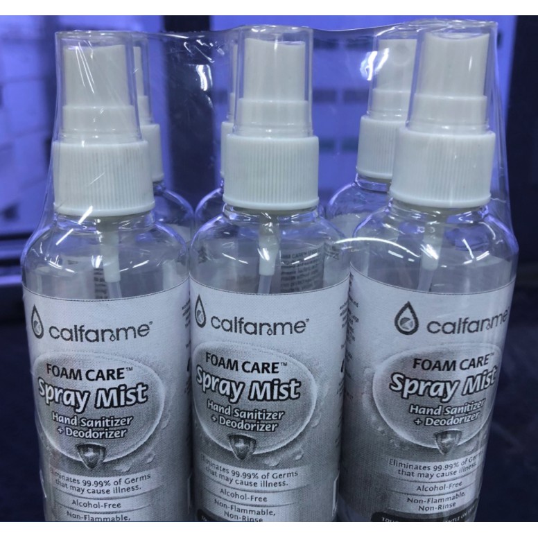 FOAMCARE™ Spray Mist Hand Sanitiser + Deodoriser - Bundle of 6 x 100ml ...