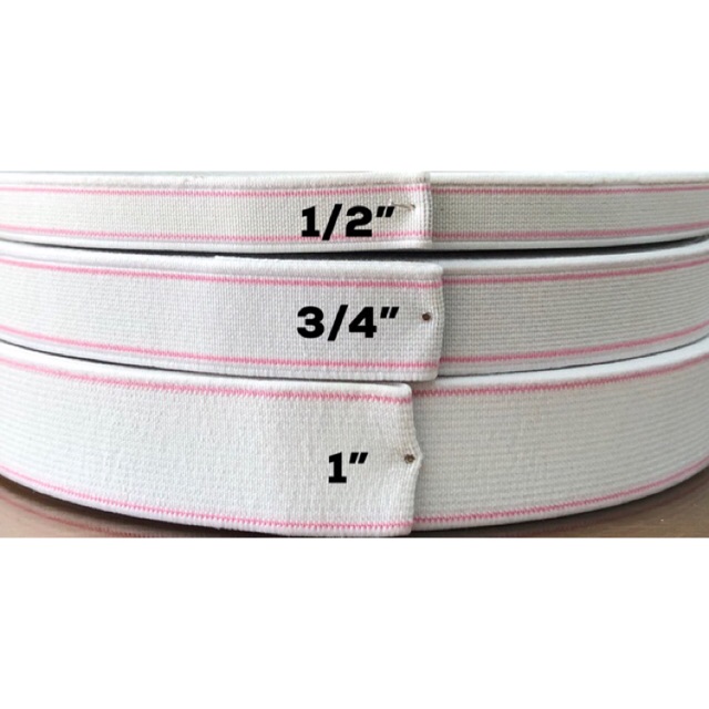 Elastic band 1”, 3/4” & 1/2” (5 meter/pack)/ Getah Kain 1”, 3/4” & 1/2 ...