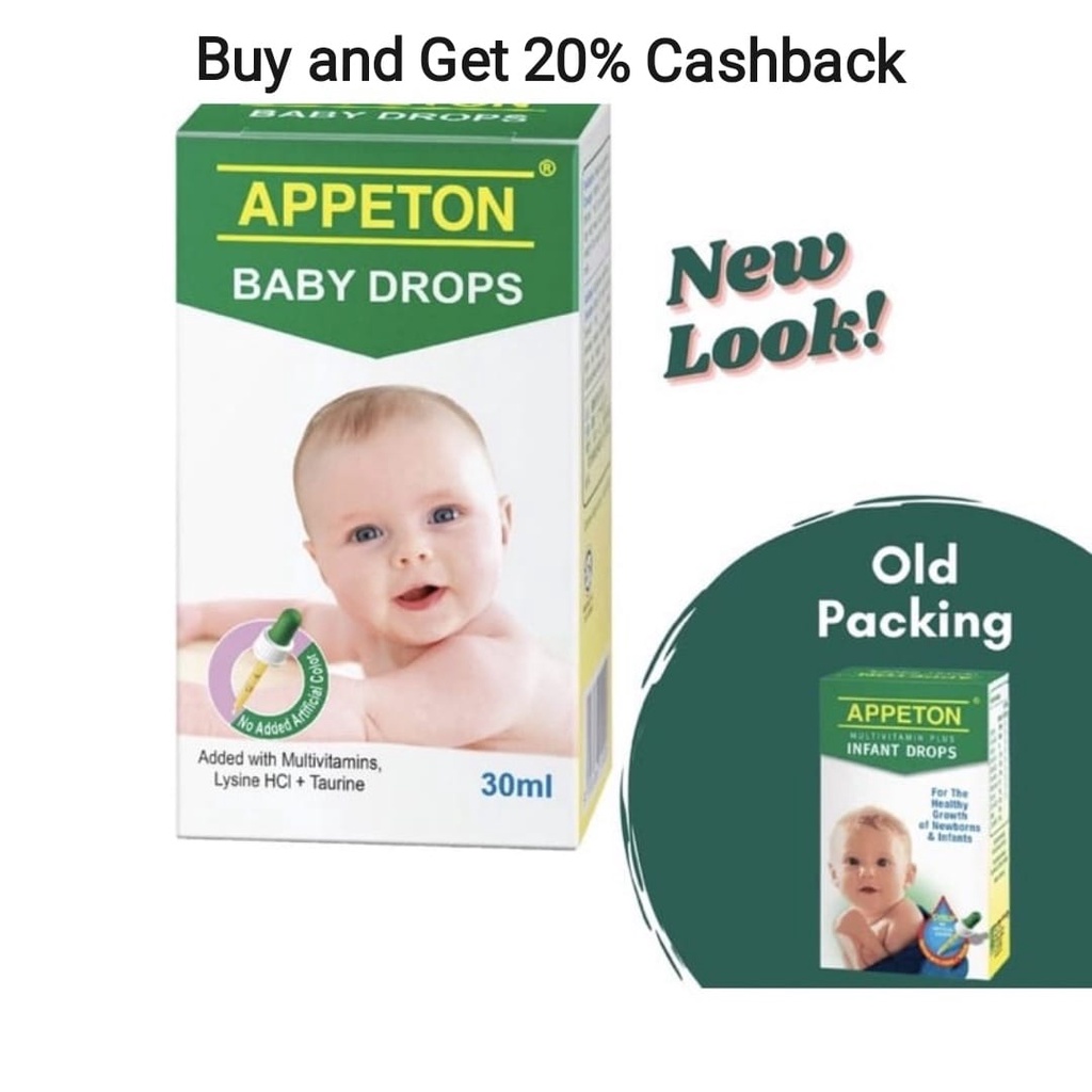 APPETON MULTIVITAMIN PLUS BABY DROPS 30mL [EXP: 4/2026] | Shopee Malaysia
