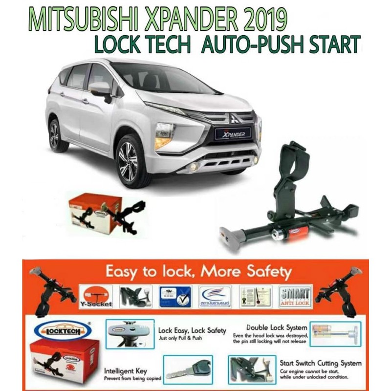 Mitsubishi xpander 2020 2021 2022 push start locktech padel pedal brake ...