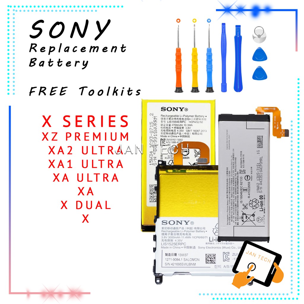 Original Battery Sony Xperia XZ Premium XA2 XA1 XA Ultra X Dual ...