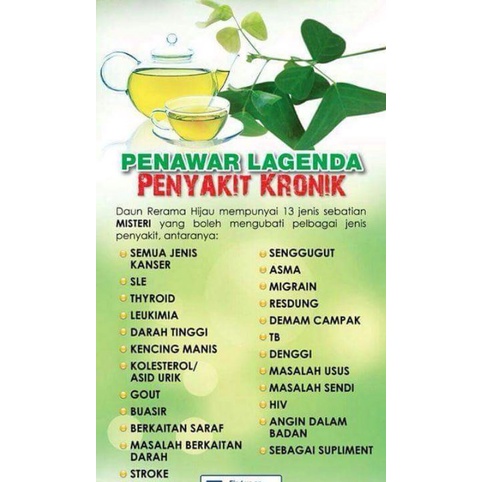 ( FOUNDER ) TEH RERAMA HIJAU | Shopee Malaysia