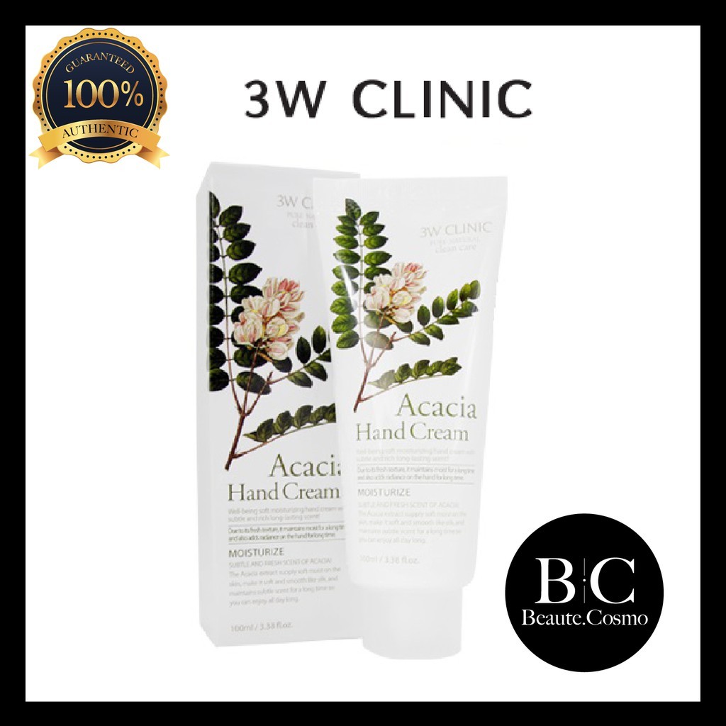 [3W CLINIC] Acacia Hand Cream 100ml | Shopee Malaysia