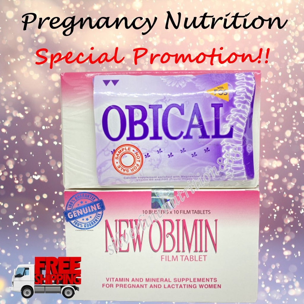 Free Obical! Pregnancy Supplement New Obimin 100's (02/26) | Shopee ...