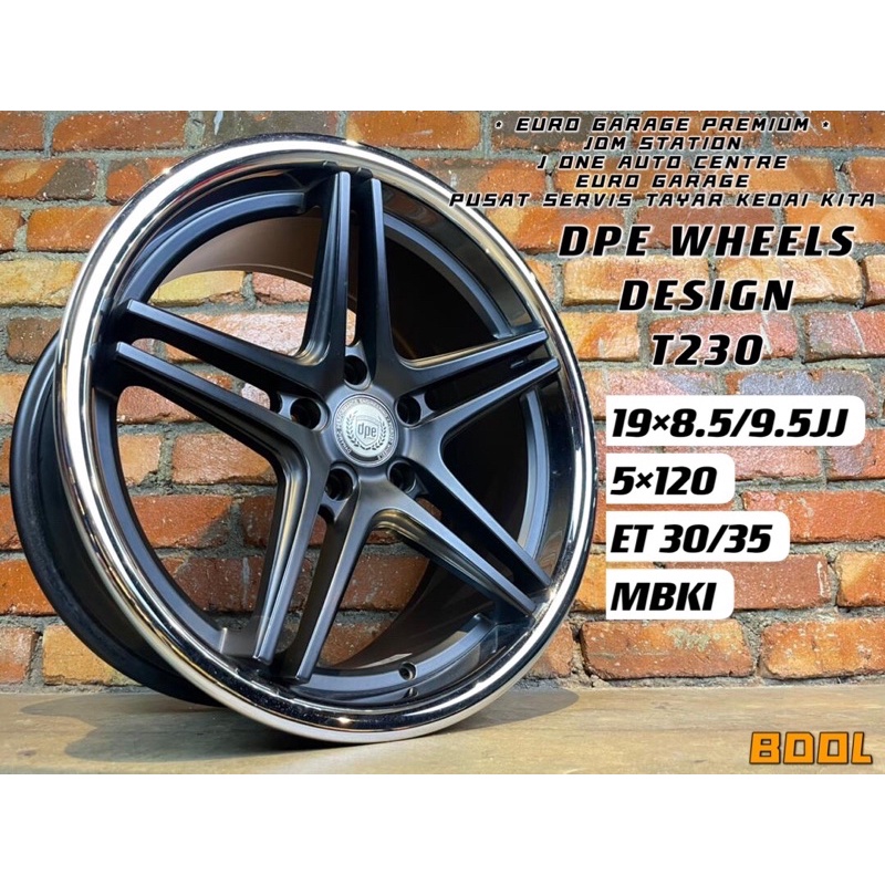 DPE WHEELS DESIGN T230 19INC BMW E36 E46 E90 F30 F10 M3 M4 X3 F25 E83 ...