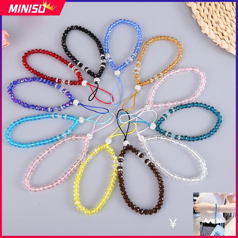 Luxury Crystal Mobile Phone Straps Lanyards For Keys Bling Diamond Hand ...