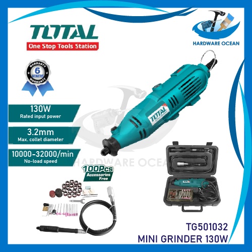 Total Mini Drill grinder Die Grinder Electric TG513326 Mesin Porting ...