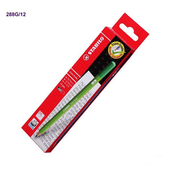 SCHWAN STABILO EXAM GRADE 2B PENCIL 6 ASSORTED COLOUR ( 12 PIECES ) - 288G/12 - For school and ...