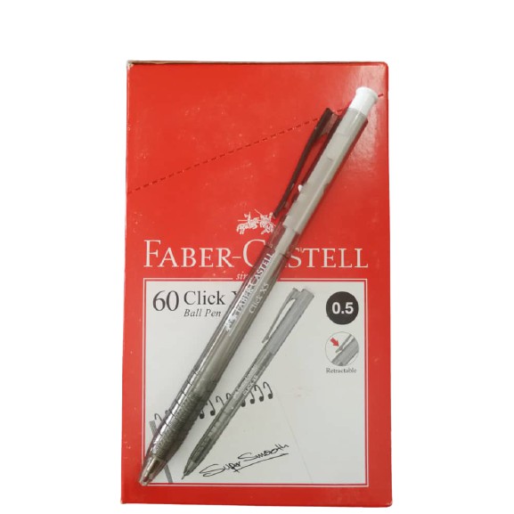 Faber Castell Click X Ball Pen Click X5 0.5mm (Black) | Shopee Malaysia