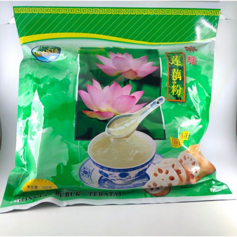 Monsta Instant Lotus Root Starch Flour Powder Drink 300 gr | Shopee ...