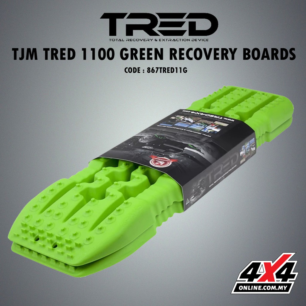 TJM TRED 1100 GREEN RECOVERY BOARDS / RECOVERY TRACKS ( ONE PAIR ...