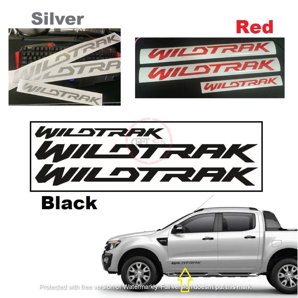 CFS276 ford ranger wildtrak Logo Stiker Sticker Vinyl Decal Stripes ...