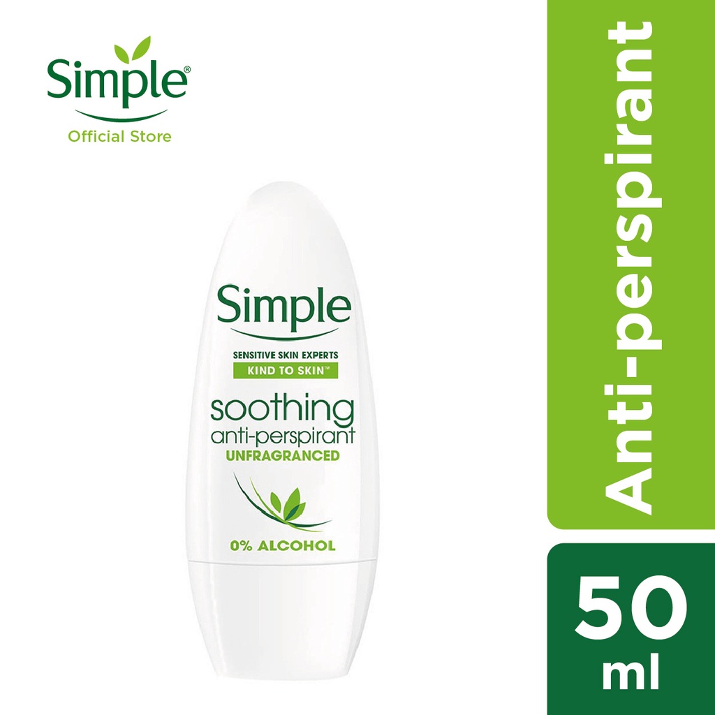 Simple Soothing Anti-Perspirant Roll On 50ml (Exp: Jan 2023) | Shopee ...