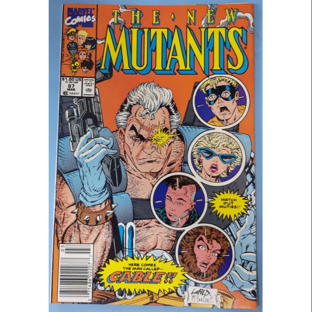 Marvel Comics The New Mutants 87 first appearance of Cable and Stryfe ...