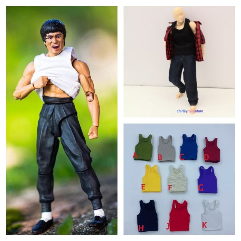 Male action figure singlet 1/12 / Figure clothes 112 / Singlet 1/12 ...