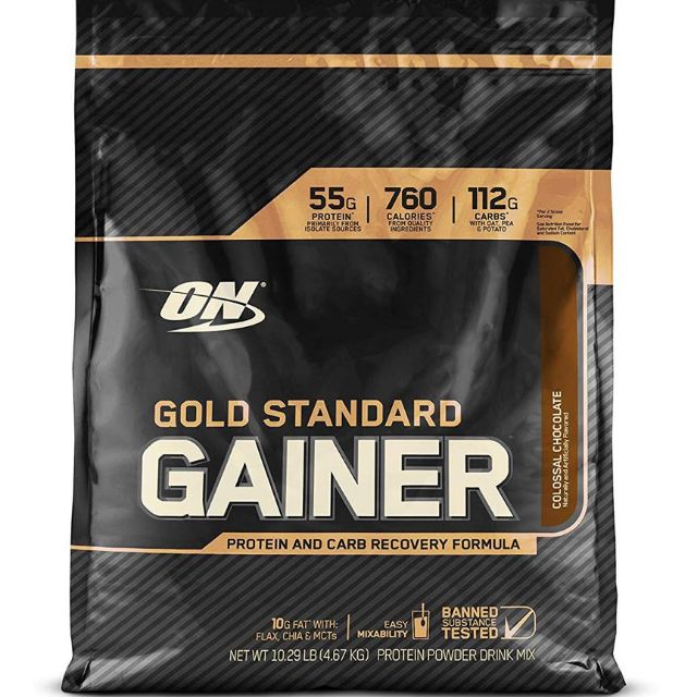 Optimum Nutrition Gold Standard Gainer 10lbs Mass Builder Weight Gainer ...